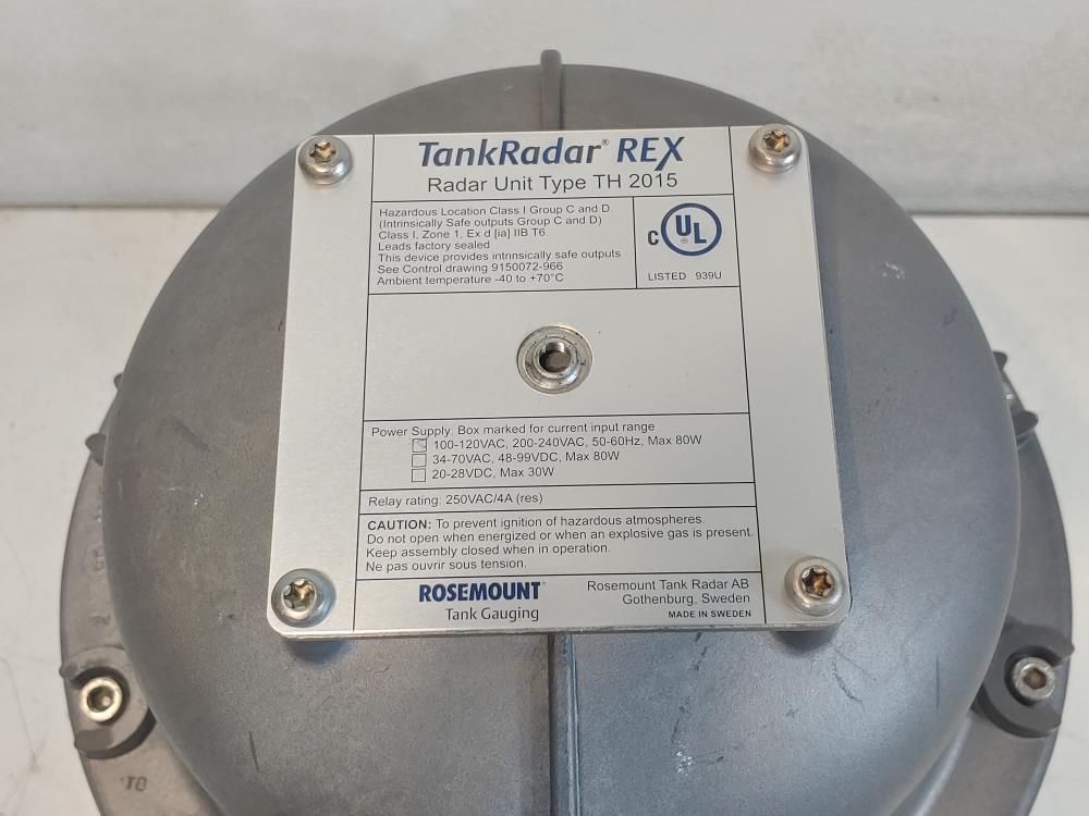 Rosemount Tank Radar Rex Radar Unit Type TH 2015, RTG 3900