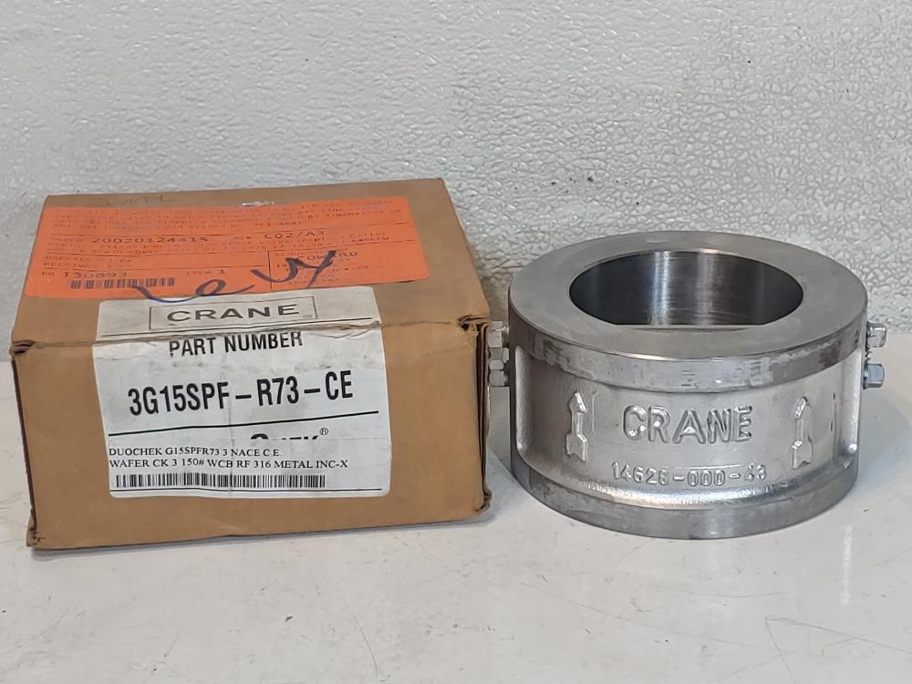 John Crane 3" Duo-Chek II Check Valve G15SPF-R73-CE