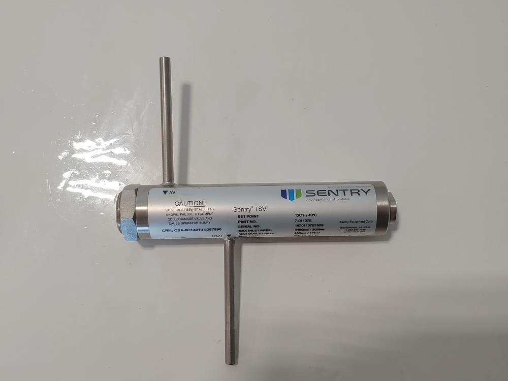 Sentry TSV Thermal Shutoff Valve 7-01137E