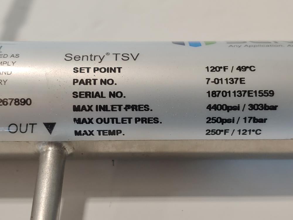 Sentry TSV Thermal Shutoff Valve 7-01137E