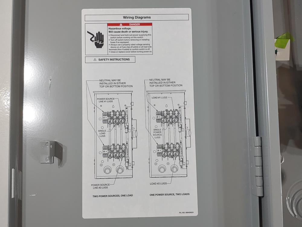 Siemens General Duty Double Throw Safety Switch DTGNF223NR