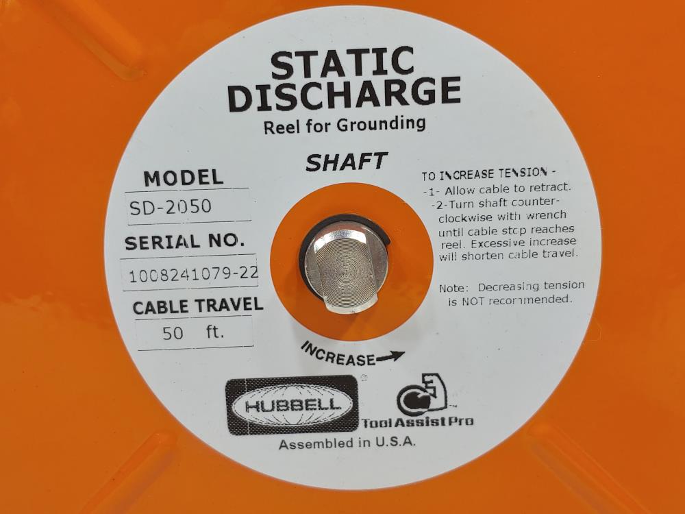 Hubbell SD-2050 Static Discharge Reel for Grounding