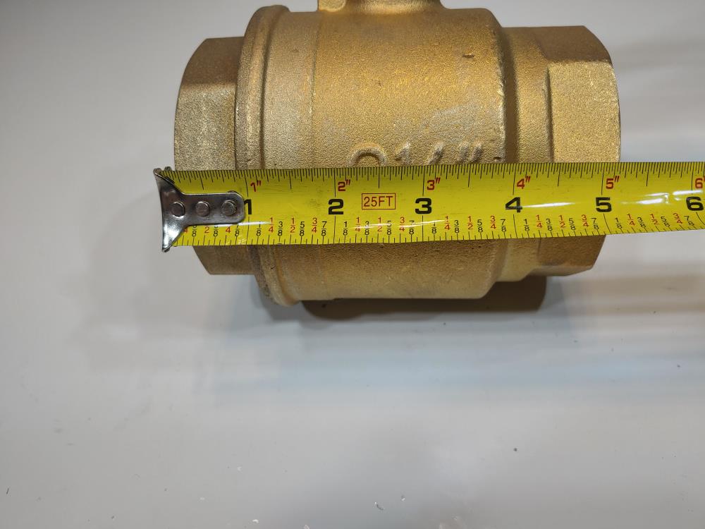 Chem Oil 3000B10 Brass Full Port Ball Valve 2-1/2" NPT, 2-Piece, 600 WOG