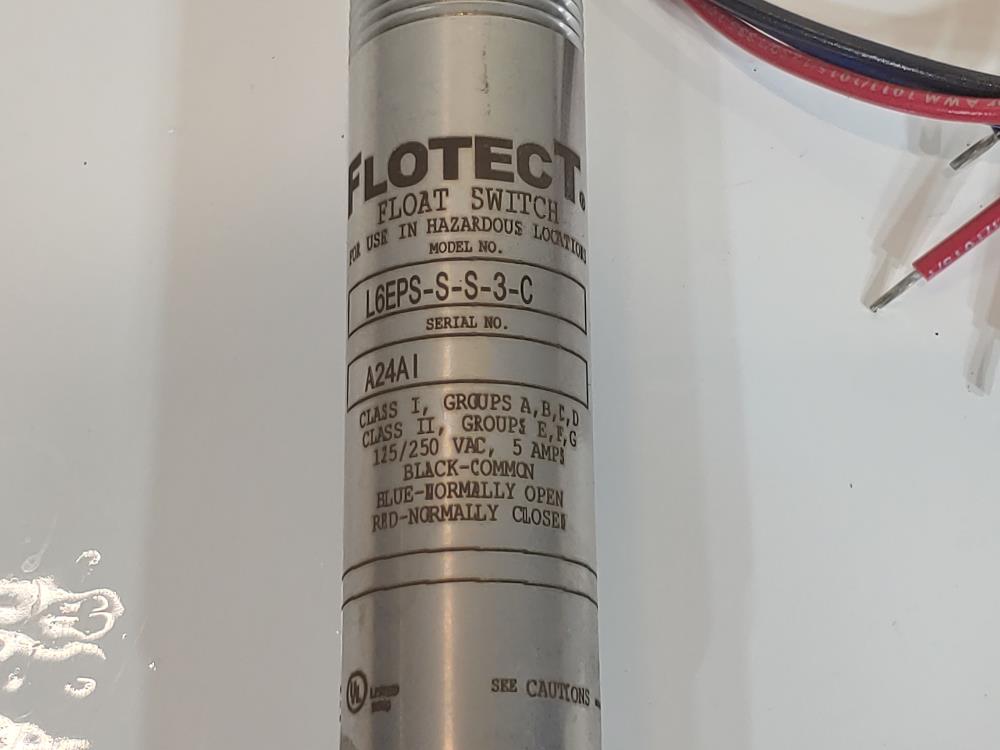 Flotect Series L6 Liquid Level Switch L6EPS-S-S-3-0