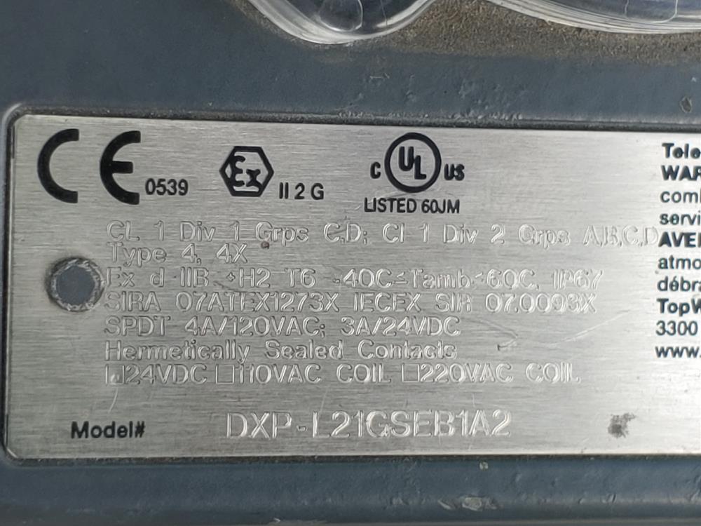 TopWorx DXP Valve Controller Limit Switch DXP-L21GSEB1A2