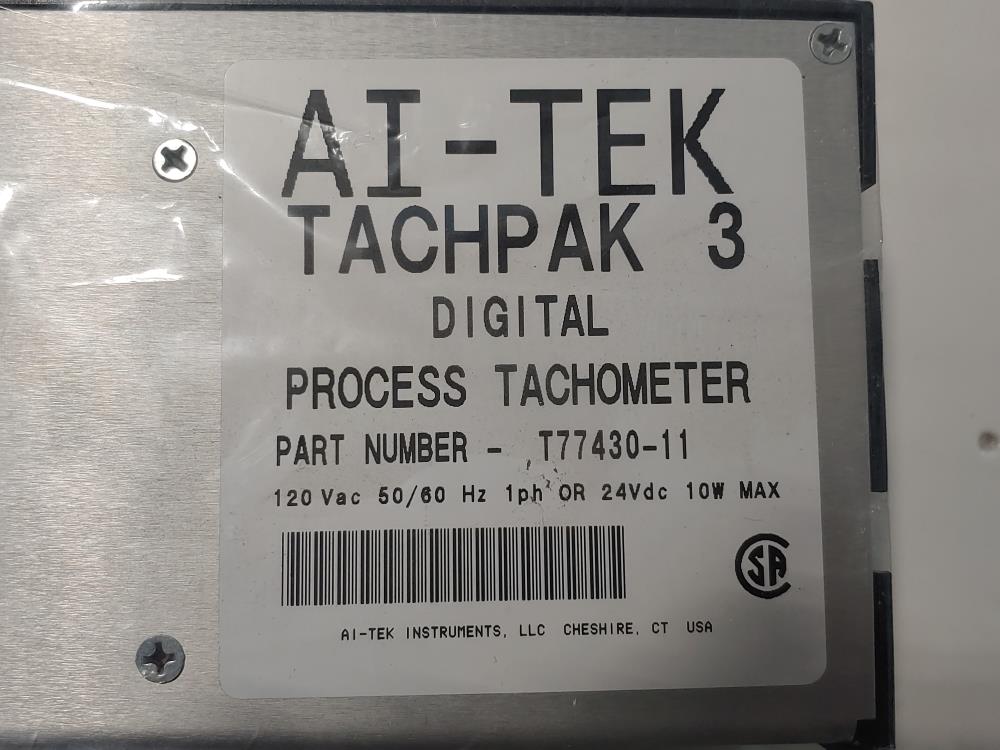 AI-TEK Tachpak 3 Digital Process Tachometer T77430-11