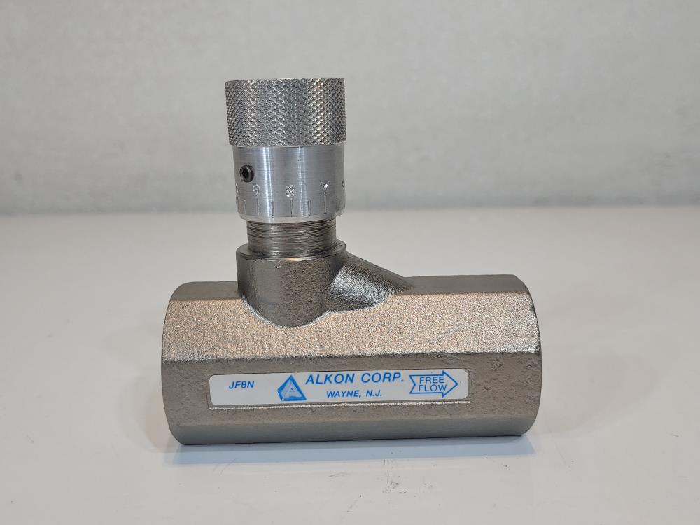 Lot of (2) Alkon Series J Flow Control Valve JF8N