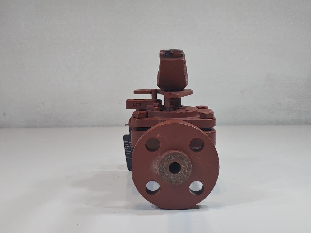 Flowserve Durco 1/2" 600# Flanged Plug Valve Code: .5-QV-61C810SOM33Z