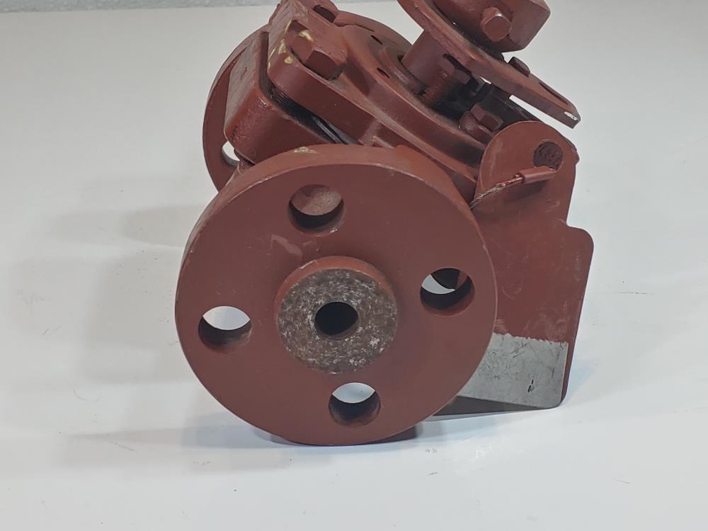 Flowserve Durco 1/2" 600# Flanged Plug Valve Code: .5-QV-61C810SOM33Z