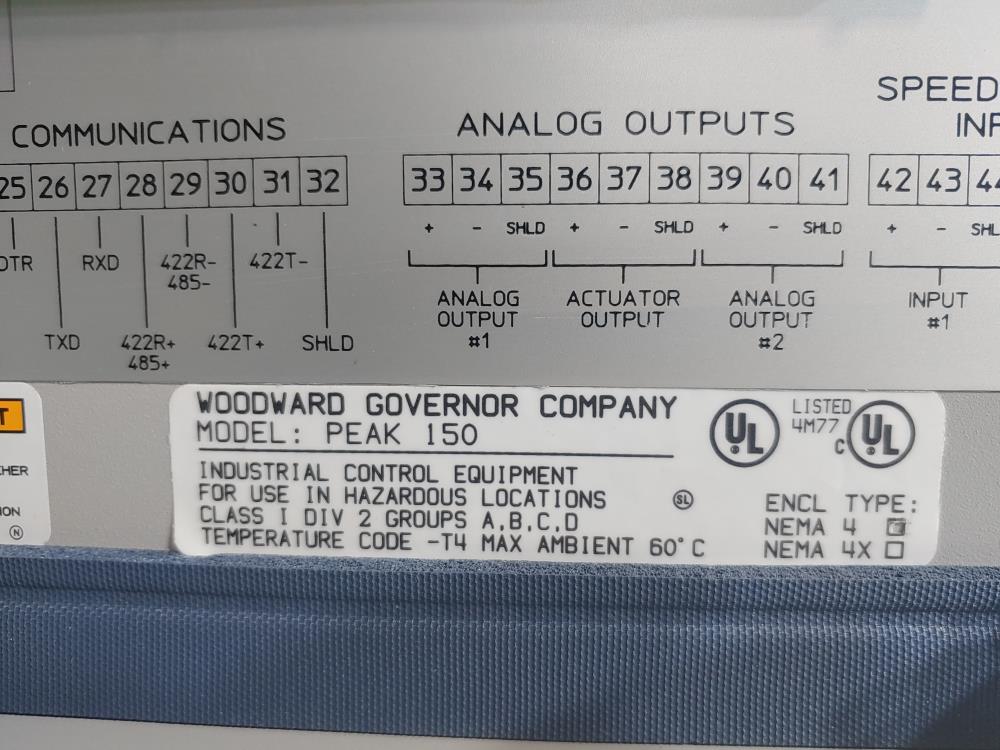 Woodward Peak 150 Steam Turbine Digital Control for Steam Turbines