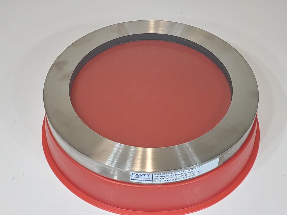 JM Canty 8" Fuseview Sight Glass 10.50" OD, 1.00" Thick, C276-8-FV150 ...