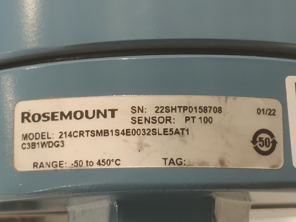 Rosemount 214C Temperature Sensor Model 214CRTSMB1S4E0032SLE5AT1
