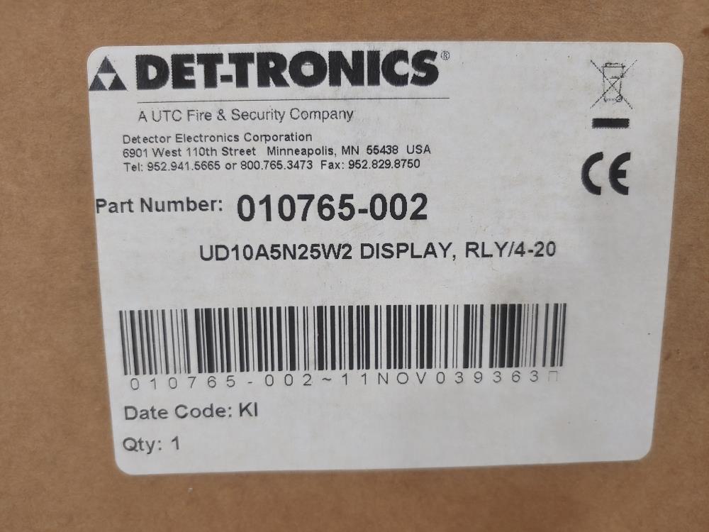 Det-Tronics Universal Display Gas Detector 010765-002