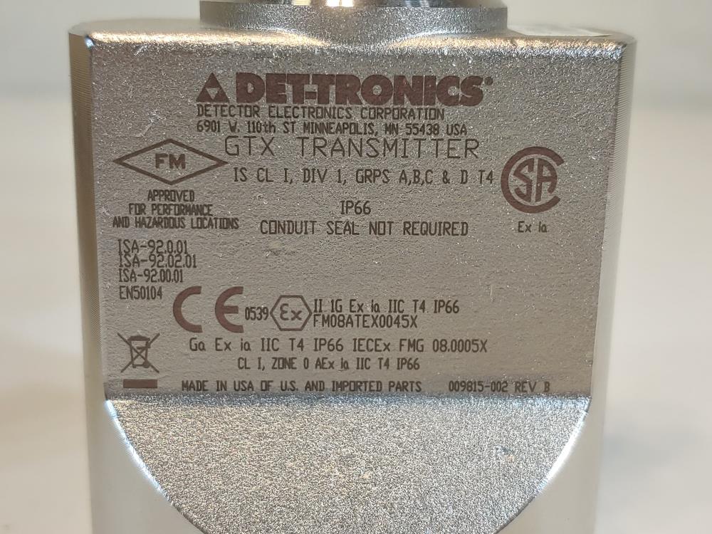 Det-Tronics Gas Transmitter GTXSN26W4 P/N: 009480-001
