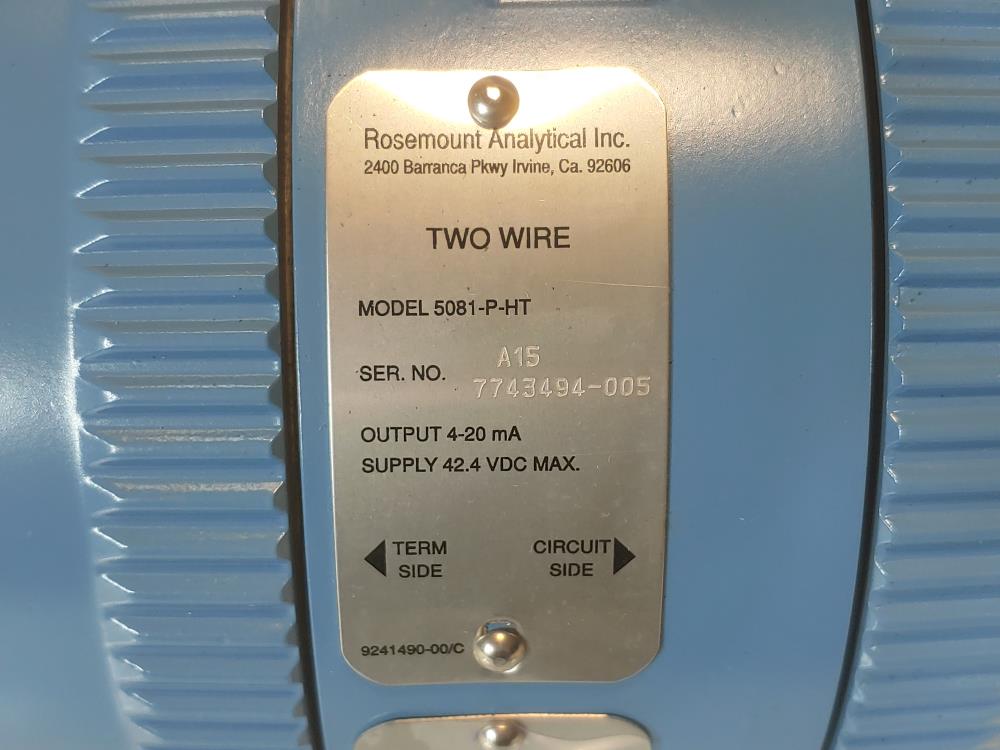 Rosemount PH/ORP, HART/4-20mA Transmitter 5081-P-HT-67