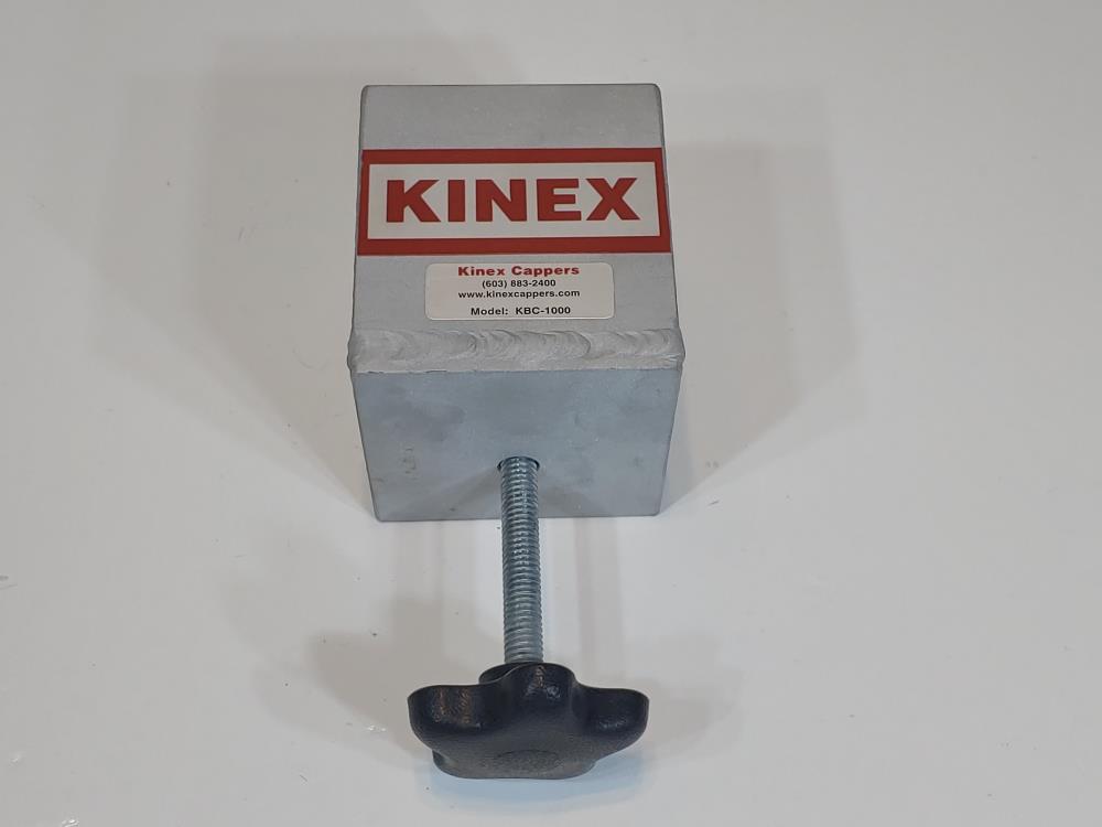 Lot of (4) Kinex Cappers KBC-1000 Stainless Steel Bench Clamp