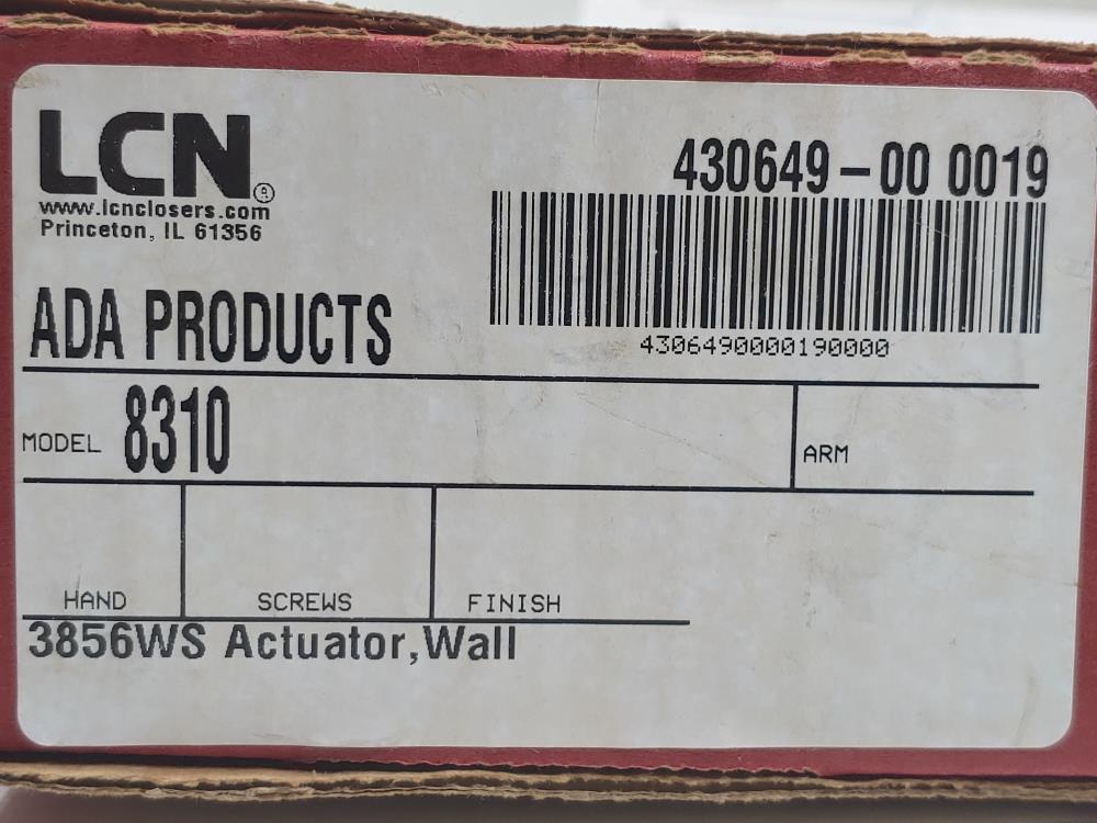 LCN 8310-3856WS Automatic Operator Actuator 4 1/2" Round Surface Mount Kit
