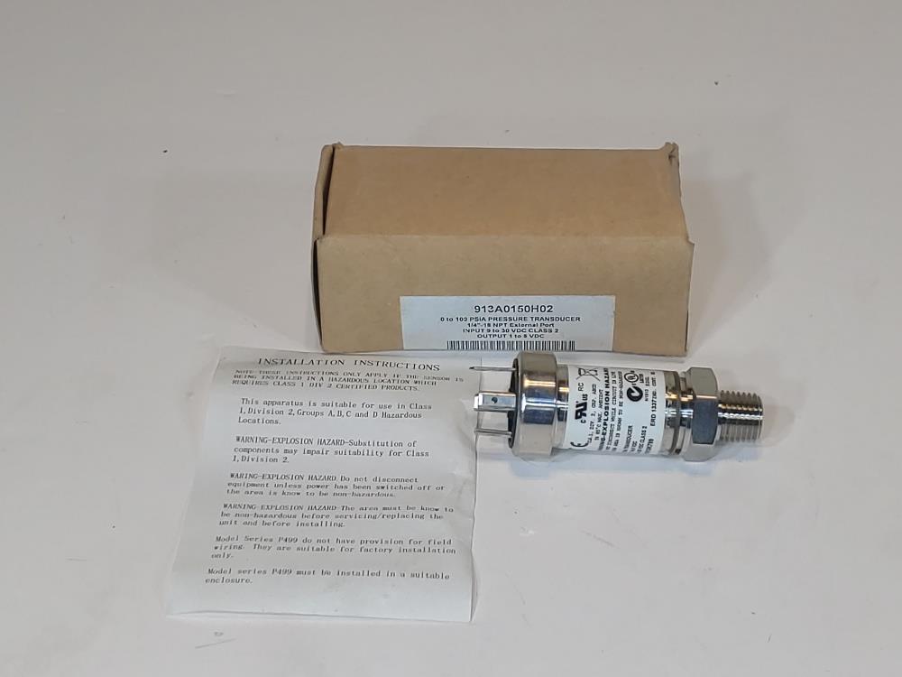 Johnson Controls P499CDJAA503 Pressure Transducer