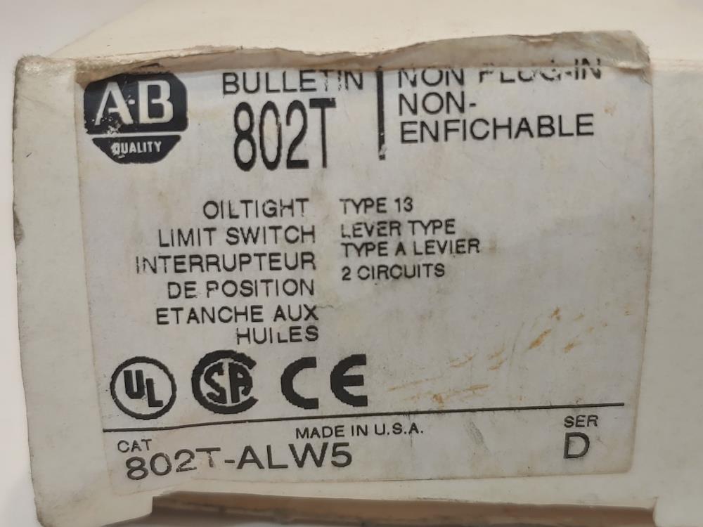 Allen Bradley 802T-ALW5 Limit Switch