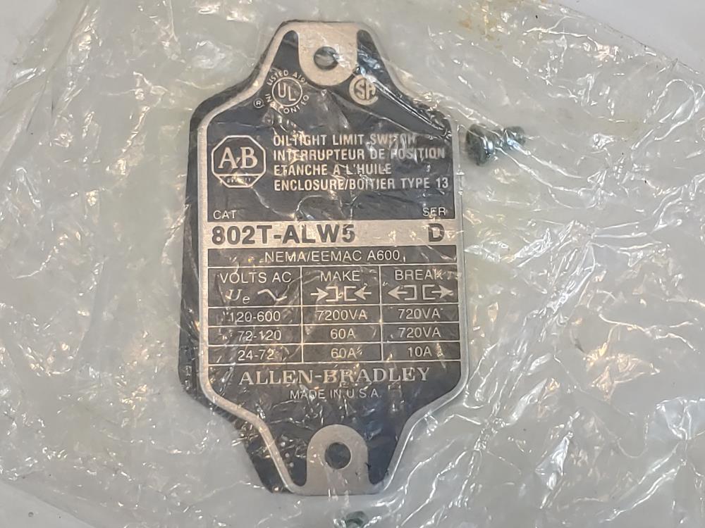 Allen Bradley 802T-ALW5 Limit Switch