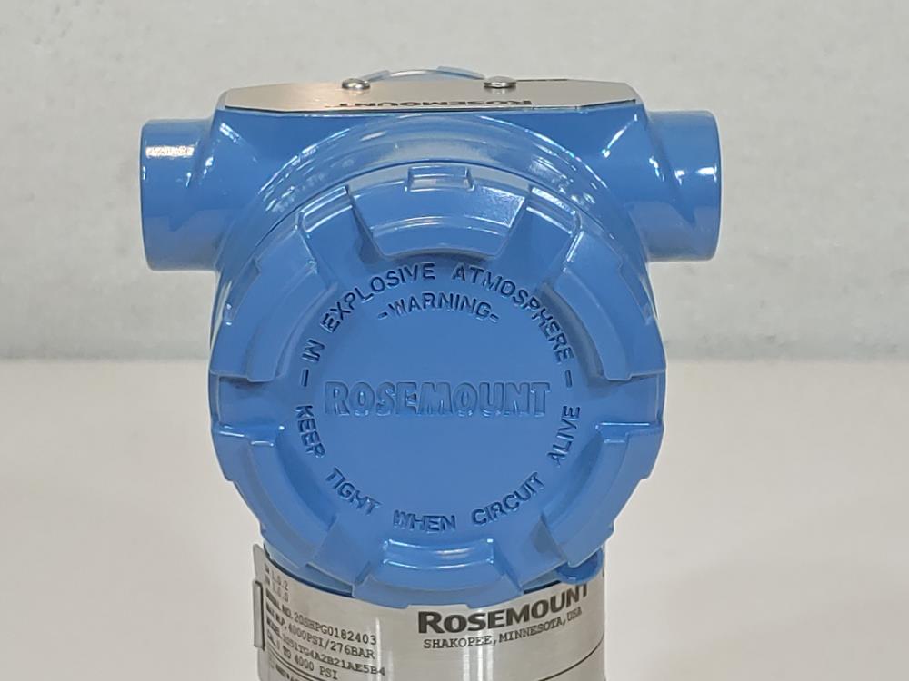 Rosemount 3051 Pressure Transmitter Model#: 3051TG4A2B21AE5B4