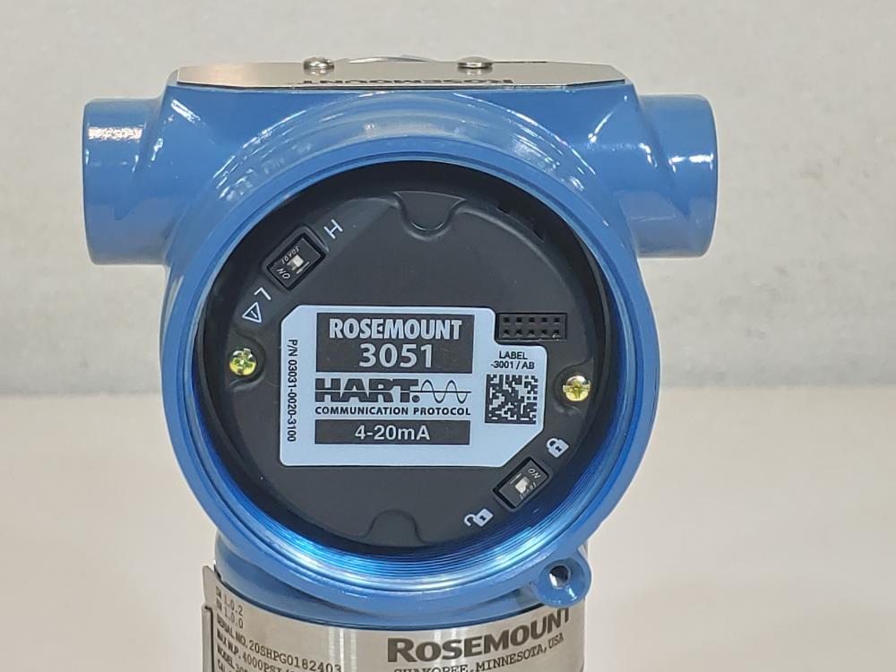 Rosemount 3051 Pressure Transmitter Model#: 3051TG4A2B21AE5B4