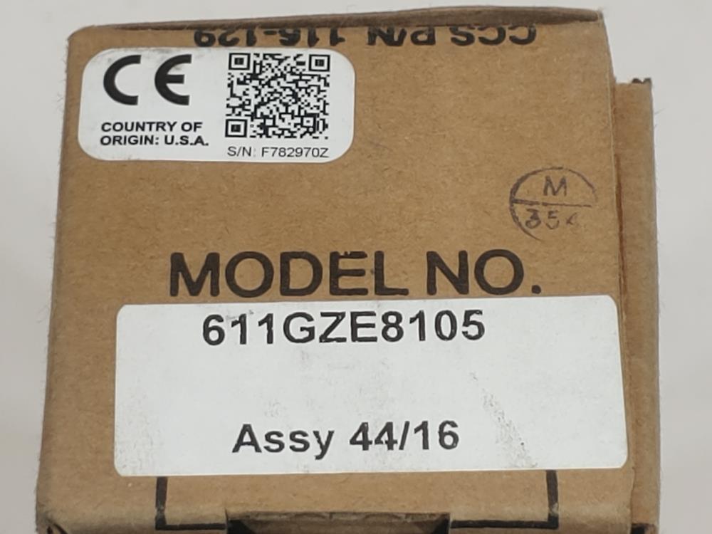 Custom Control Sensors Pressure Switch Model 611GZE8105