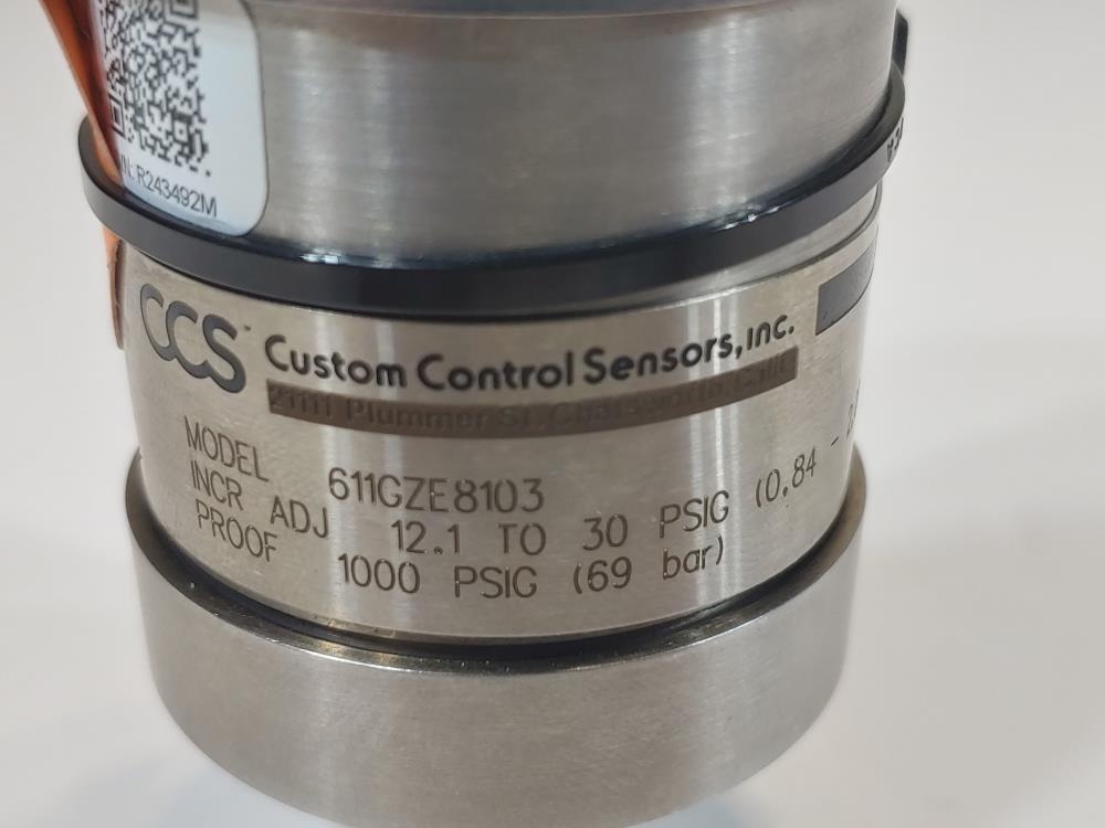 Custom Control Sensors Pressure Switch - Model: 611GZE8103
