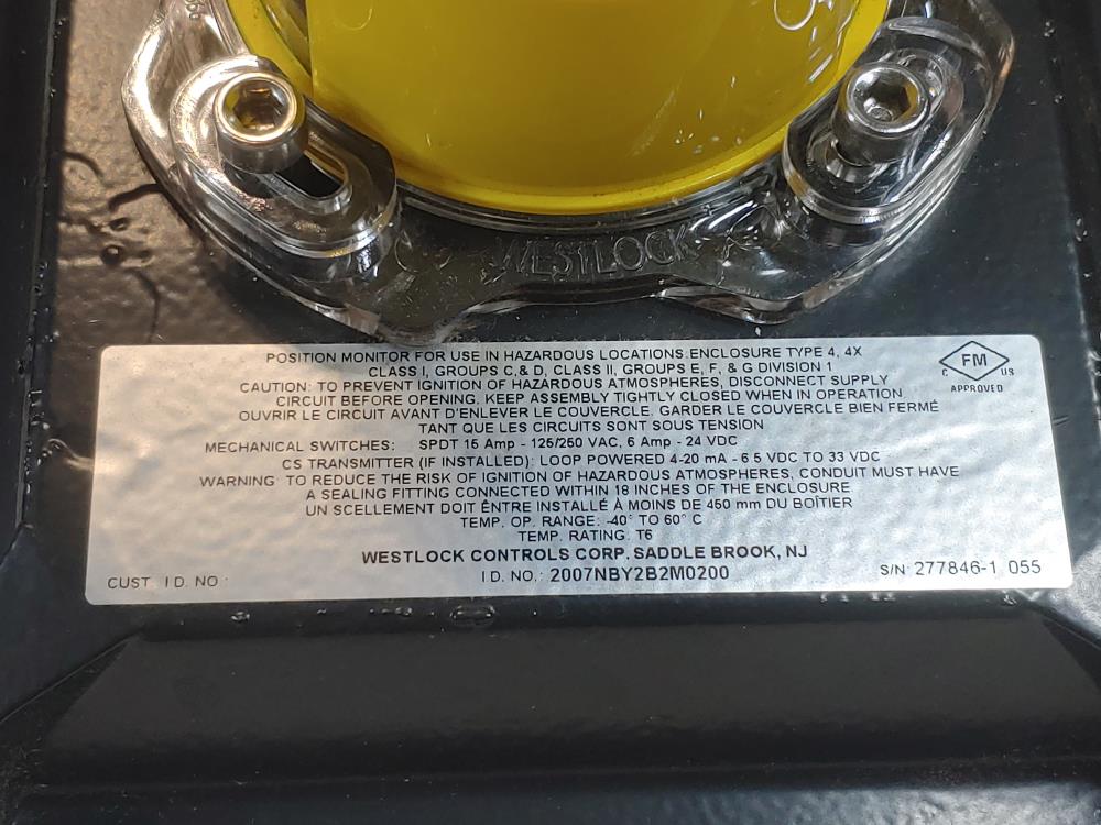 Westlock Rotary Position Monitor 2007NBY2B2M0200