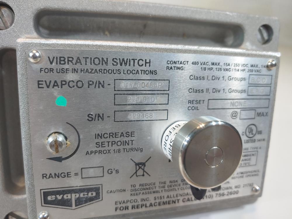 Evapco 017-0046P Vibration Switch