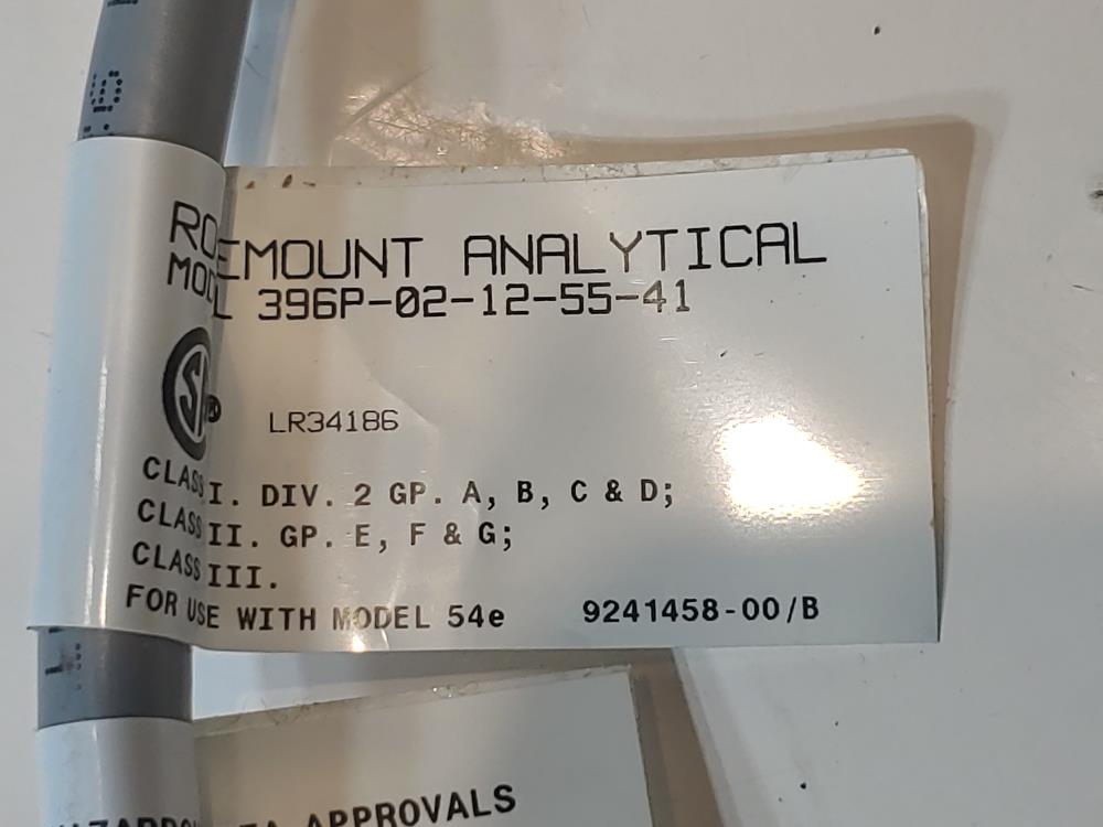 Rosemount Analytical 396P-02-12-55-41 PH/ORP Sensor
