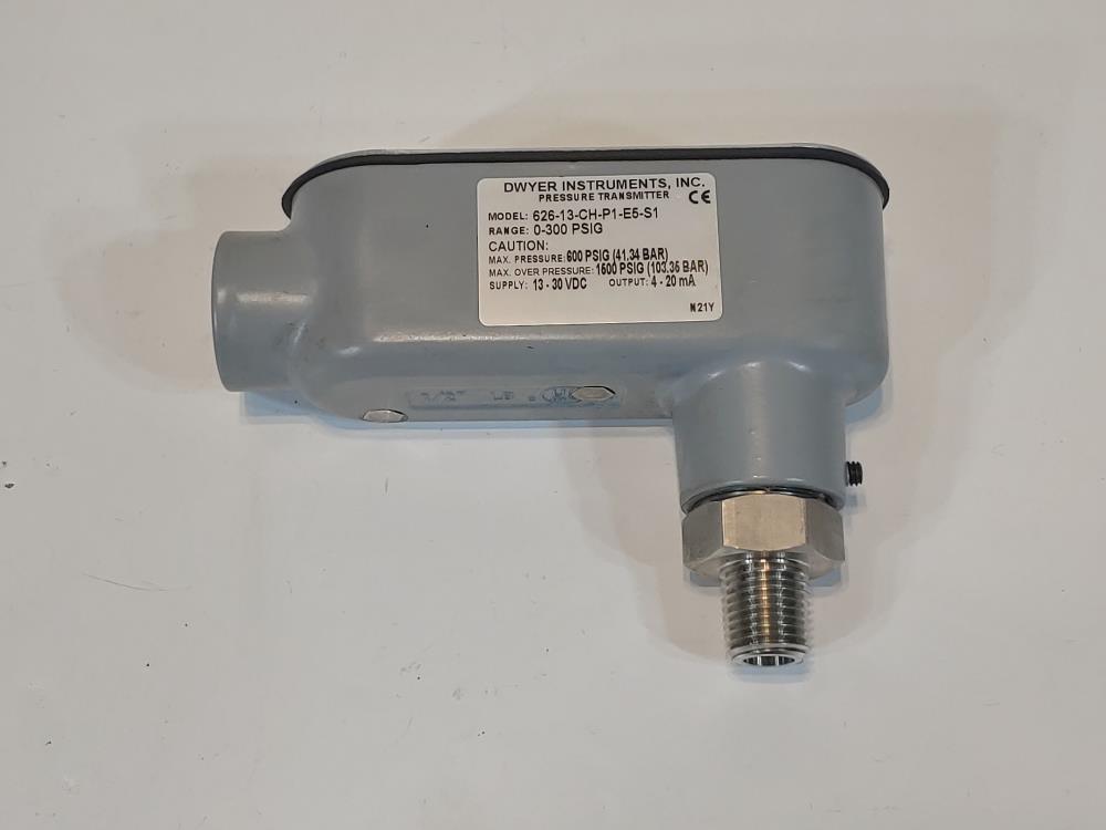 Dwyer Pressure Transmitter Model#: 626-13-CH-P1-E5-S1
