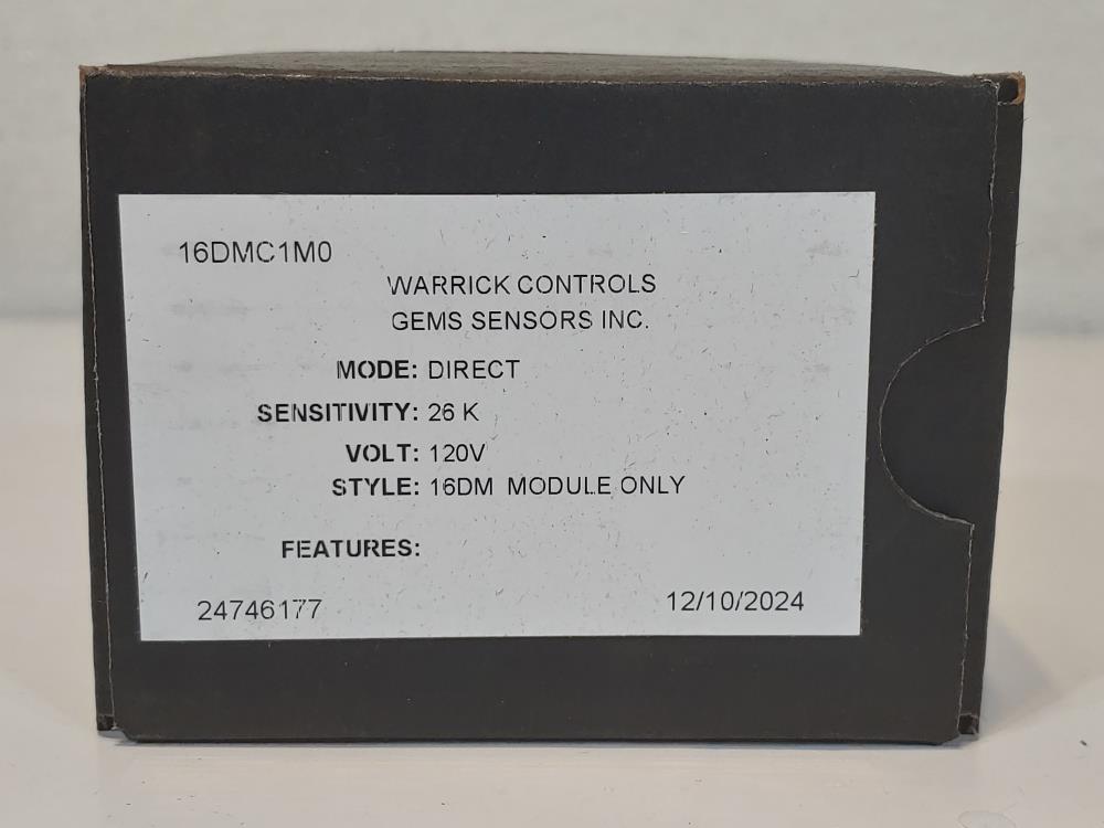 Warrick Gems Sensor 16M Plug-In Control Module 16DMC1M0