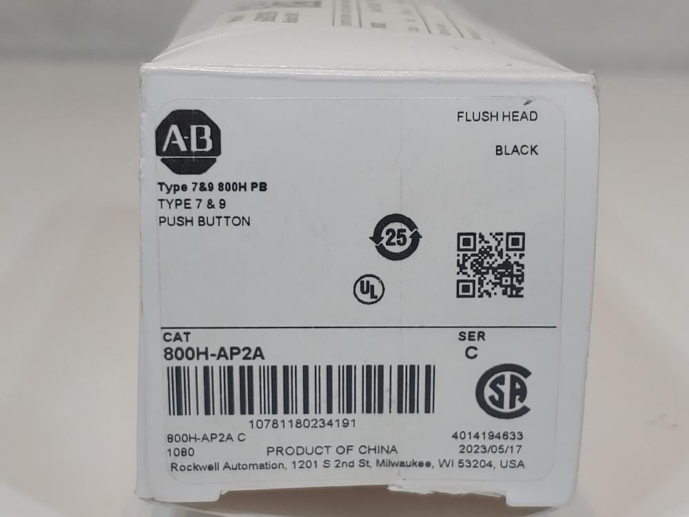 Allen Bradley Flus Head Push Button 800H-AP2A