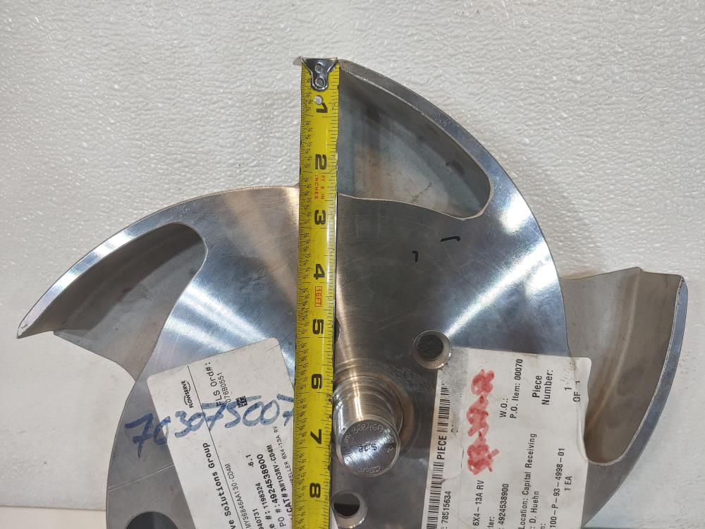 Flowserve ( Durco ) 5-Vane Impeller CD4M 6 x 4 x 13 P/N #MY36846AA130
