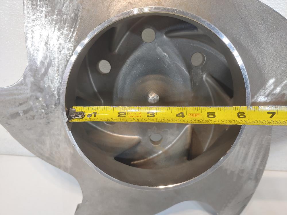Durco 316Stainless Steel 6-Vane Impeller 6" x 4" - 16" P/N #51017
