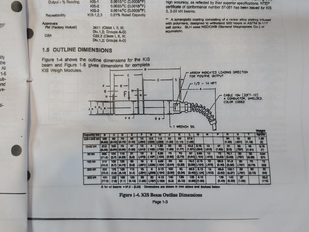 VISHAY BLH KIS-2 20 kN Load Cell
