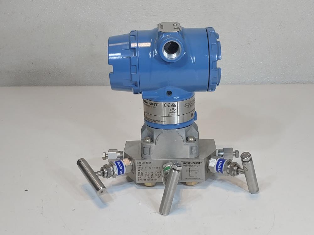 Rosemount Differential Pressure Transmitter 3051CD2A02A1AS5E5M5P9 w ...