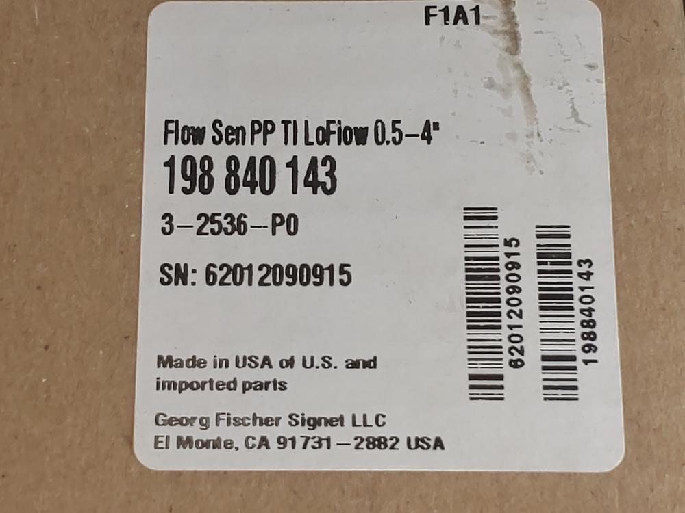 George Fisher 3-2536-PO Paddlewheel Flow Sensor