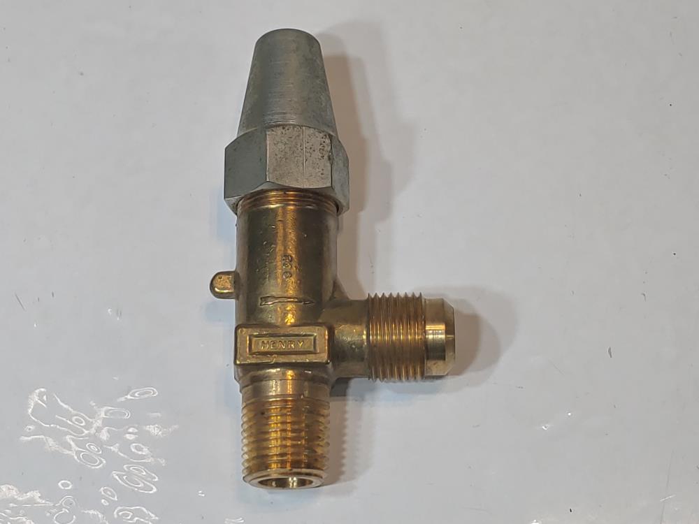 Henry Packed Brass Angle Receiver Valves, 1/2" MPT x 5/8" Flare, Cat ...