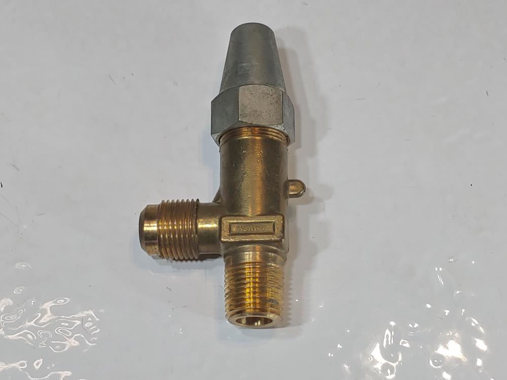 Henry Packed Brass Angle Receiver Valves, 1/2" MPT x 5/8" Flare, Cat ...