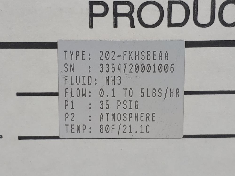 Parker Porter 202-FKHSBEAA Mass Flow Controller