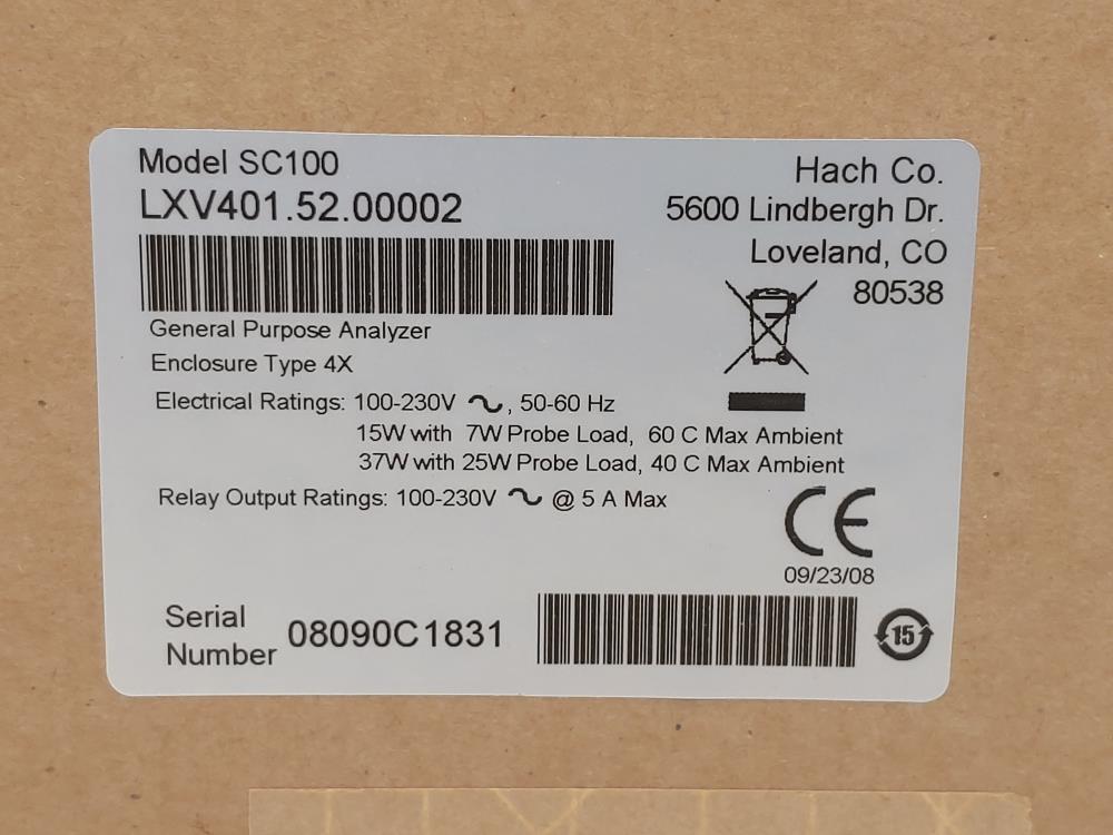 HACH General Purpose Analyzer SC100 LXV401.52.00002