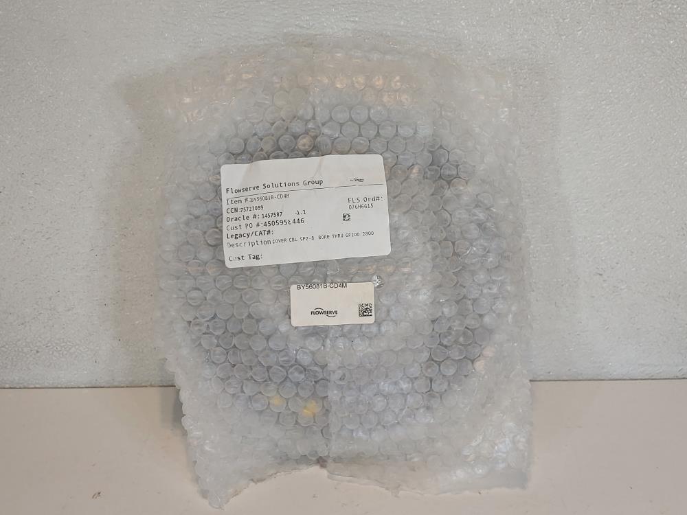 Flowserve Durco 8" CD4M Stuffing Box Cover CBL GP2-8 3-1/2" Bore Thru ...