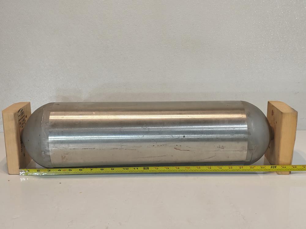 Hoke Sample Cylinder DOT-3A 1800, Double Ended 304 Stainless Steel 09A0221