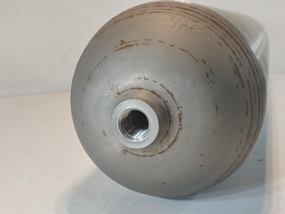 Hoke Double Ended Sample Cylinder DOT-3A 1800, 304 Stainless Steel 18A0122