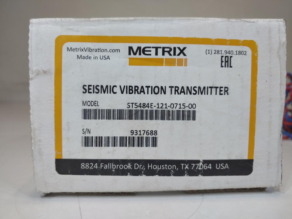 Metrix Seismic Vibration Transmitter ST5484E-121-0715-00