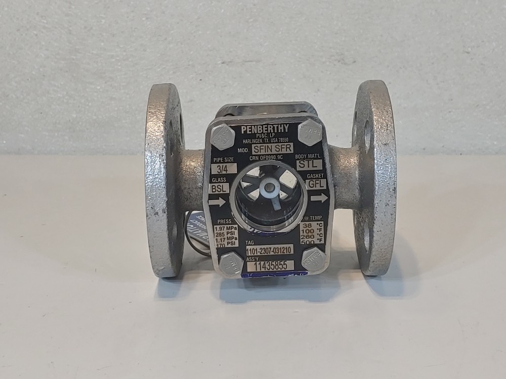 Penberthy 3 4 Flanged Rotor Style Sight Flow Indicator Model Sfinsfr