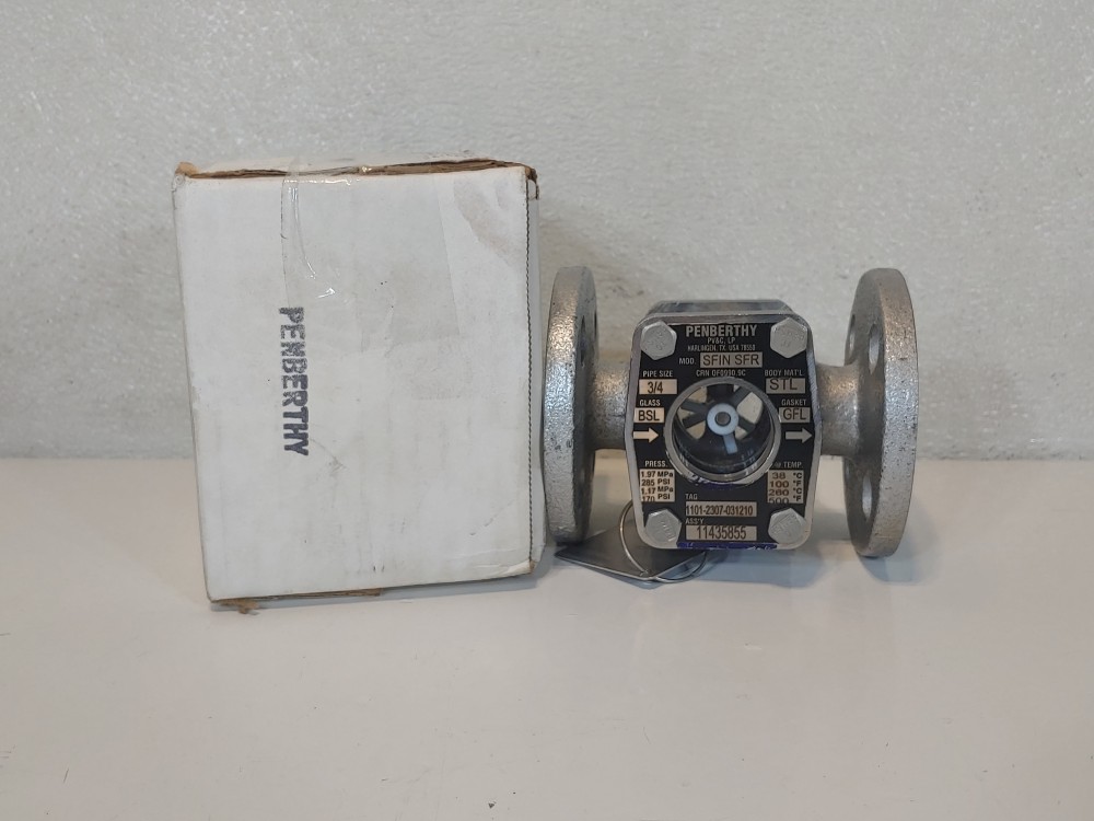 Penberthy 3 4 Flanged Rotor Style Sight Flow Indicator Model Sfinsfr