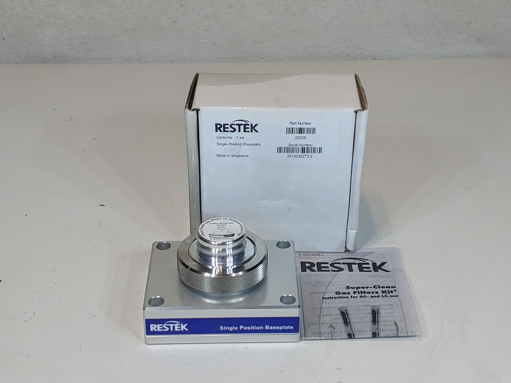 Restek 22025 Single Position Baseplate for One-SGT Cartridge Filter